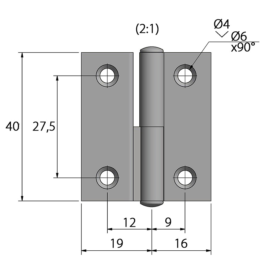 NOSTOSARANA 40x35mm OIKEA RST - Maritim