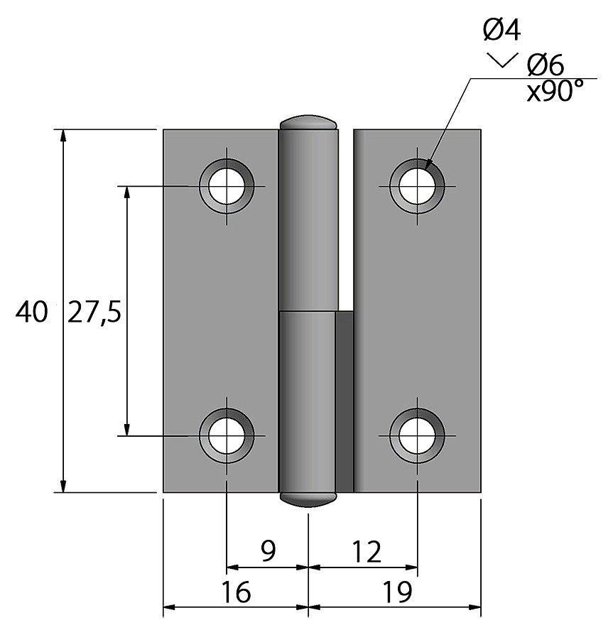NOSTOSARANA 40x35mm VASEN RST - Maritim